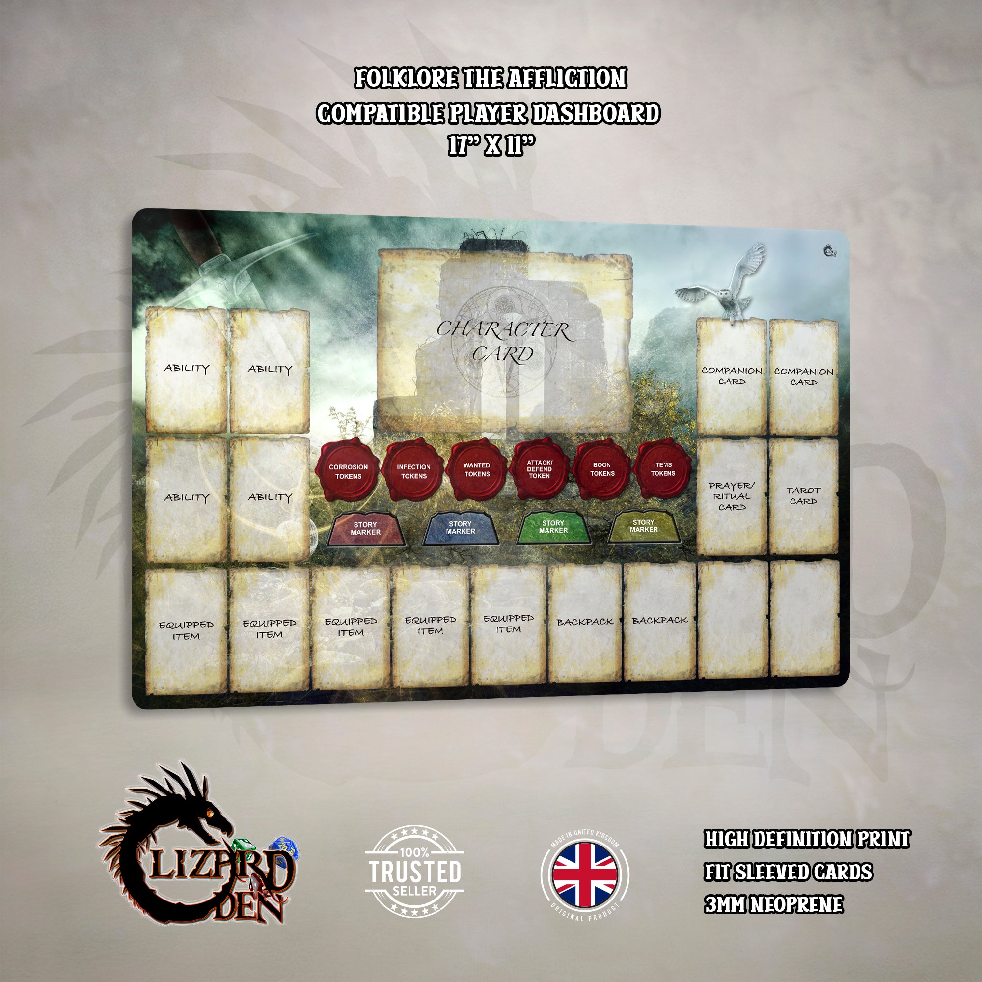 Folklore The Affliction Custom Playmat – Lizard Den